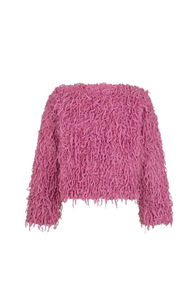 Różowe futerko damskie - Niumi